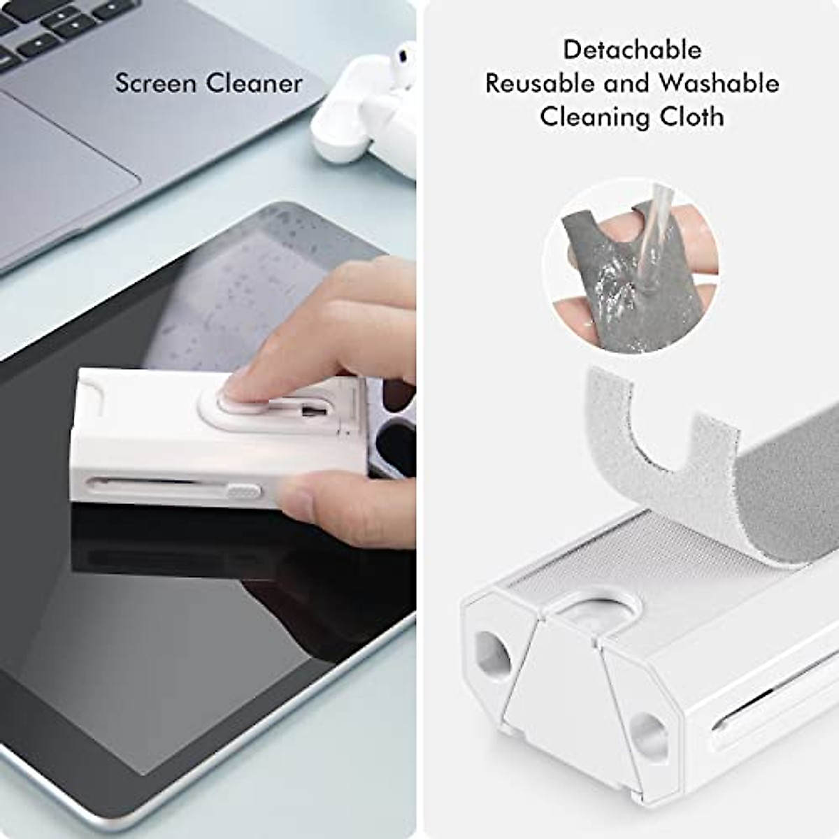 Cleaner Kit for Airpods Pro 1 2 3, Multi-Function [8 in 1] Cleaning Kit for Earphone, Smartphones, Tablets, Laptop, Keyboard Cleaning Tool for iPhone iPod