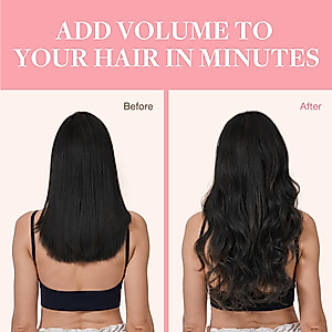 GOO GOO Hair Extensions Real Human Hair New Dark Brown 7pcs 115g 20 Inch Hair Extensions Real Hair Extensions Clip in Human Hair Straight Thick Hair Extensions for women