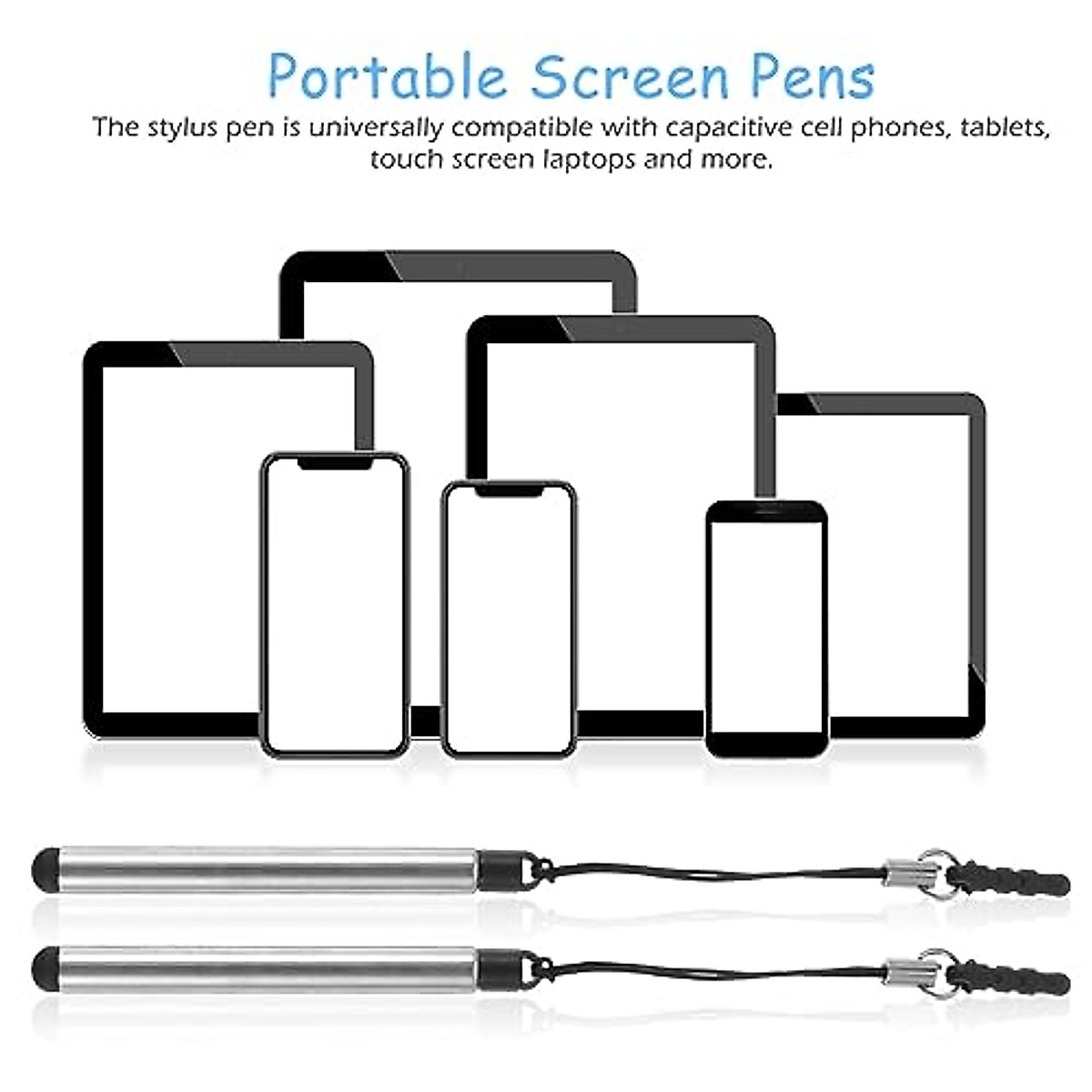 ibasenice 5pcs Stylus Pens Portable Touch Screen Stylus Pen Capacitive Screen Touch Pen Tablet Screen Pens