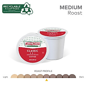 Krispy Kreme Classic, Single-Serve Keurig K-Cup Pods, Medium Roast Coffee Pods, 32 Count