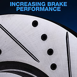 Power Sport Front Brakes and Rotors Kit |Front Brake Pads| Brake Rotors and Pads|Ceramic Brake Pads and Rotors|Hardware Kit BBC1.42129.42
