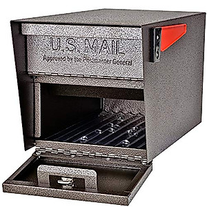 Mail Boss 7508 Curbside Mail Manager Security, Bronze Locking Mailbox