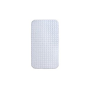 Splash Home Poz Bathtub Mat Non-Slip, Shower Mat with 86 Suction Cups and Drain Holes Bath Mat for Tub, 26.5 L x 14.25 W Inches, Machine Washable, PVC - Clear