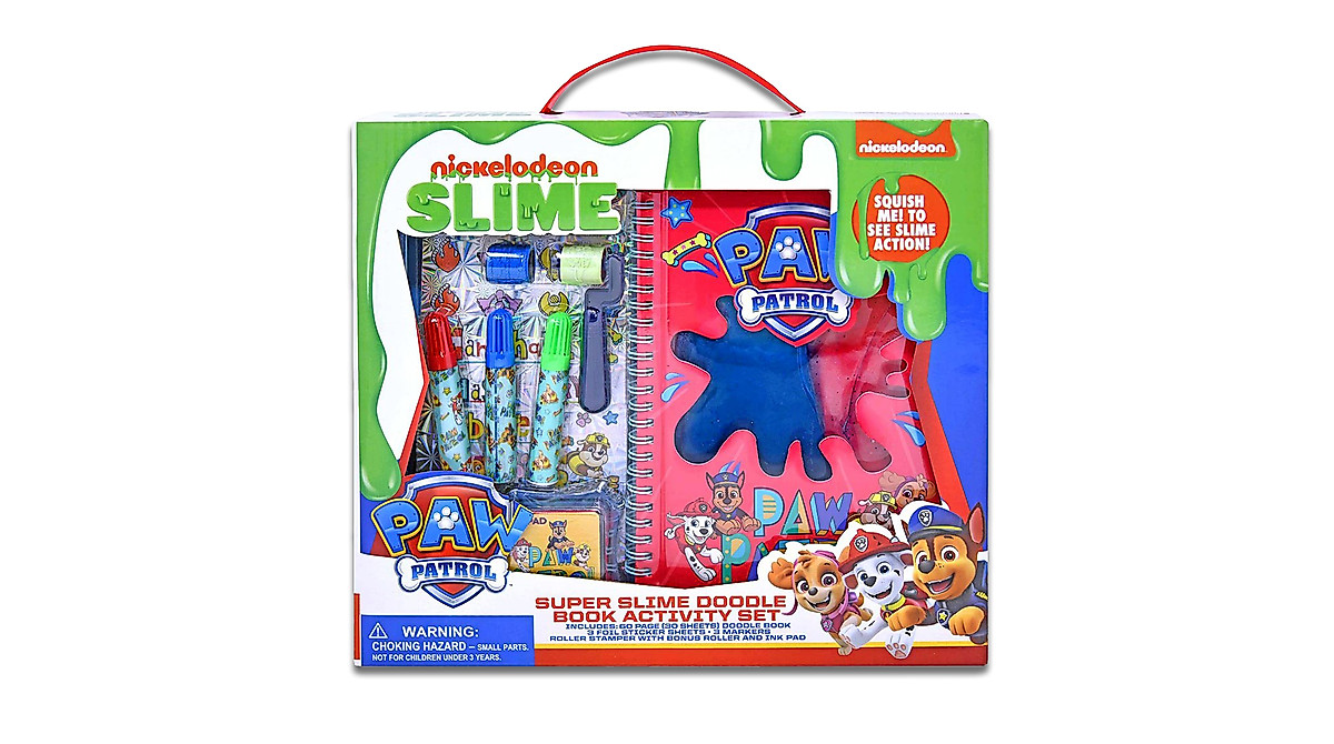 Paw Patrol Slime Journal & Accessories Set - 10Pc