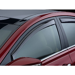 WeatherTech Custom Fit Front Side Window Deflectors for Ford Ranger, Dark Smoke