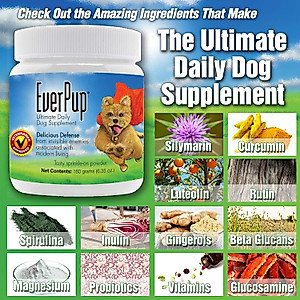 EverPup Dog Supplement, 1080g – All-in-One Multivitamin with Glucosamine, Probiotics, Antioxidants for Joint, Immune & Digestive Support for All Ages