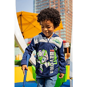 Disney Pixar Toy Story Buzz Lightyear Toddler Boys Half Zip Hoodie 4T