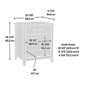 Sauder Cannery Bridge Dresser, Sindoori Mango Finish & Cannery Bridge Nightstand, Sindoori Mango Finish