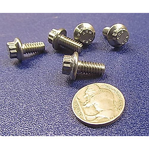 18-8 Stainless Steel 12 Point FT Bolts 1/4"-20 Thread x .500 Length 5 pcs