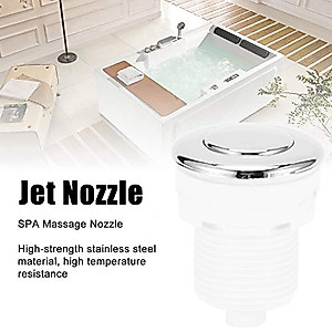 iFCOW Bathtub Massage Jet Nozzle Stainless Steel Nozzles Swimming Pool Hydrotherapy SPA Accessory