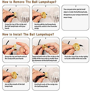 Mayamila Sympathy Gifts Memorial Moon Lamp Gifts in Memory of Loved One Bereavement Gifts Remembrance Gifts Condolence Gifts for Loss of Mother, Loss of Father