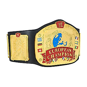 WWE Authentic Wear European Championship Replica Title Belt Multi