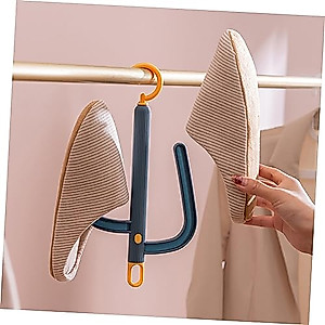 Swivel Hook Hanger Small Drying Rack Multi Purpose Hanger Swivel Hooks Small Clothes Drying Rack Shoe Racks Shoes Hanger Slipper Drying Racks Shoe Hook abs rotatable to Rotate