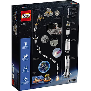 LEGO Ideas NASA Apollo Saturn V 92176 Outer Space Model Rocket for Kids and Adults, Science Building Kit (1969 Pieces)