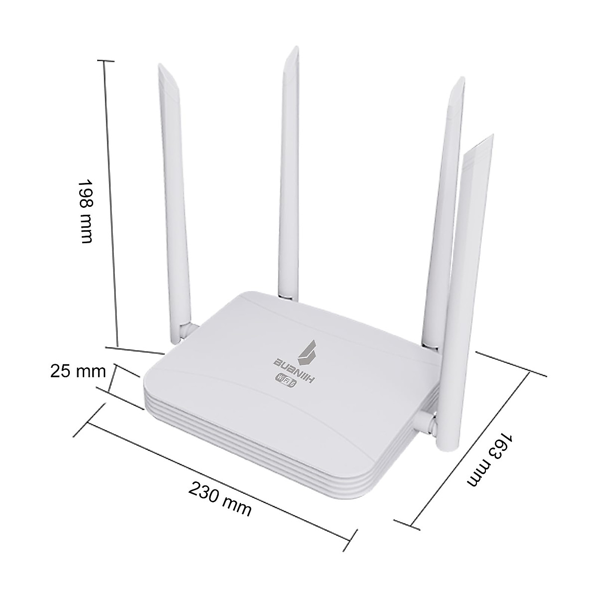 WiFi Dual Band Router,WiFi 6 Router,Wireless Router,Gigabit Router,AX1800 Wireless (Speed Up to 1.8 Gbps),4 High Gain Antennas,Long Range Coverage