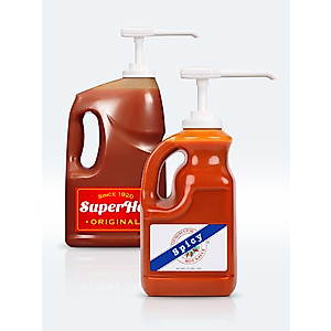 Atrevo Pump for HERSHEY'S Chocolate Syrup Gallon. Pump Dispenser High Viscosity Pourer Sturdy. For Chocolate Syrups, Condiments, and Hot Sauce. Fits Most Half Gallon Bottles (53 mm). Individually Pack