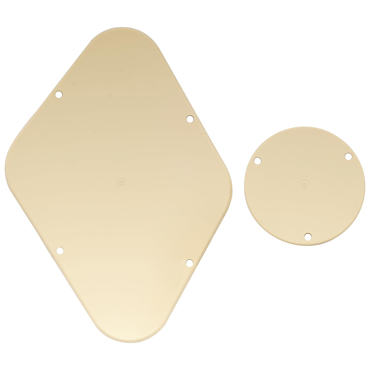 Musiclily Pro LP Control Back Plate and Switch Plate Cavity Cover for China Made Epiphone Les Paul Standard, 1Ply Cream