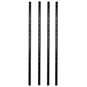 Regal Altair Set of 4 Wire Shelving Posts | Customize Poles Height: 8", 14", 27", 34", 54", 64", 74", 86", 96" and Material: Chrome, Black Epoxy, Green Epoxy, Stainless Steel