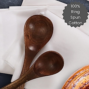 Cotton Clinic Flour Sack Towels White 26"x26" - 100% Cotton Flour Sack Kitchen Towels - Multi Purpose Dish Towels for Drying Dishes - 12 Pack