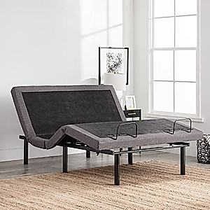 LUCID 10 Inch Medium Gel Memory Foam Mattress and LUCID L300 Adjustable Base (Full)