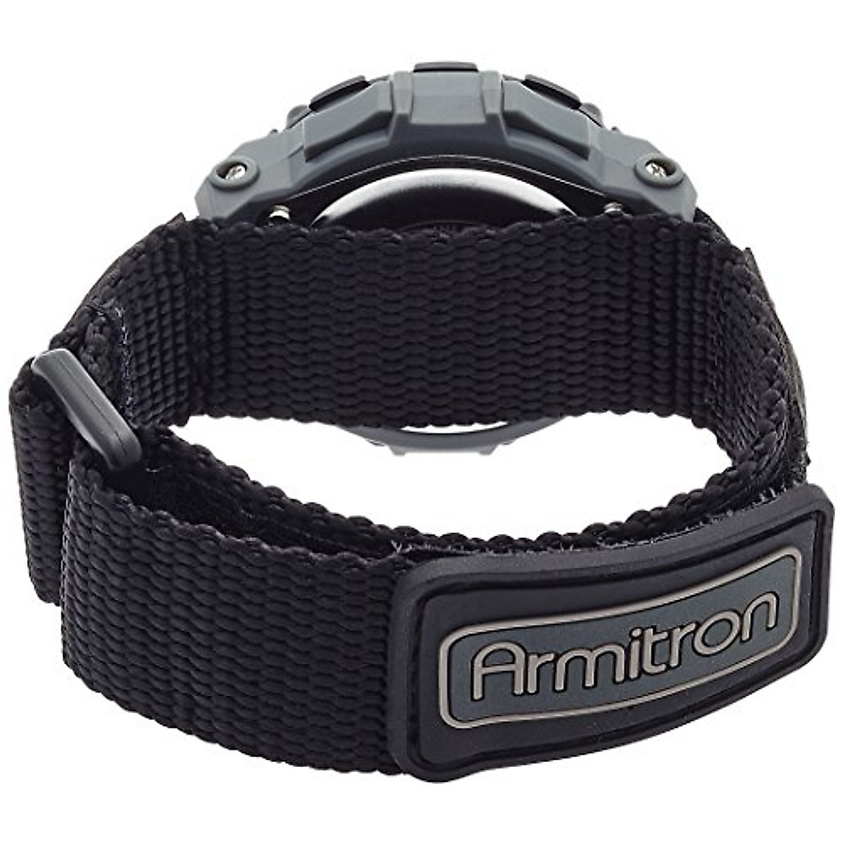 Armitron Sport Unisex 40/8291BLK Grey Accented Digital Chronograph Black Nylon Strap Watch