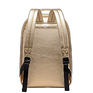 GUQIMEI Mens 3D Lion PU Emboss Rivet Punk Backpack Rock Personality Laptop Bag Creative Travel Leisure, Gold, One Size