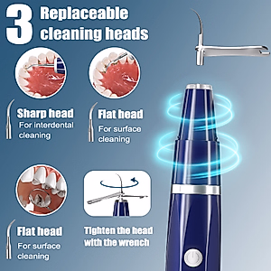 Plaque/Tartar Remover for Teeth, Dental Calculus Remover Teeth Cleaning Kit with LED Light & 5 Adjustable Modes
