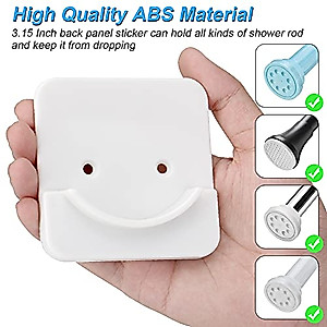 ICERO Extra-Large Adhesive Shower Curtain Rod Tension Holder | No Drilling, Sticking them up Or Easy places to drill for a fixture | Strong Hold | 2 Pack, White (Rod Not Included)