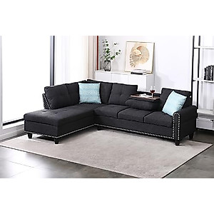 Devion Furniture Lorenzo Sofas, Dark Gray