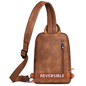 FADEON Sling Bag for Women Crossbody Purse Sling Bags, Designer Sling Purses Medium Travel Multi-Pocket Sling Backpack