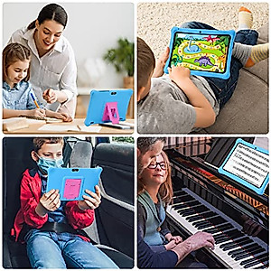 Kids Tablet 10 inch Tablets: qunyiCO 10'' Tablet for Kids 2GB + 32GB Android Tablet 2MP+8MP Camera 1280*800 IPS Touch Screen Kid-Proof Case Parental Control Learning App on Google Certified Playstore