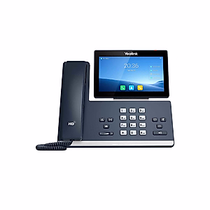 Yealink T58W 16 Lines. 7-Inch Color Touch Screen Display. Dual USB Ports, Dual-Port Gigabit Ethernet, PoE, Power Adapter Not Included (SIP-T58W)