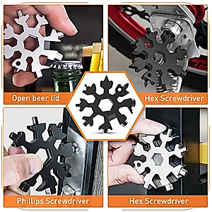 Stocking Stuffers Gifts for Men, 18-in-1 Snowflake Multitool and Universa Socket Christmas Gifts for Men, Cool Gadgets Tools for Men, Gifts for Dad Husband, Boyfriend, Unique Dad Gifts from Daughter