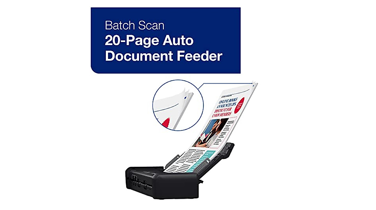 Epson ES-200 Portable Scanner: Fast Duplex ADF Scanning