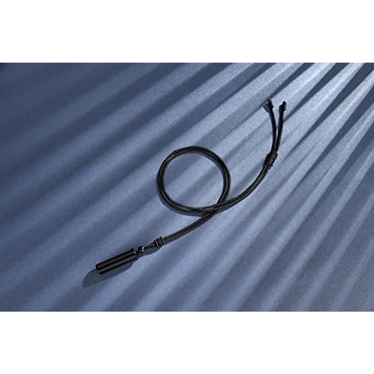 YATOJUZI Obsidian Crystal Necklace Cylindrical Pendant Necklaces Adjustable Rope Healing Crystals Stone Natural Gemstone Necklace Reiki Enger Quartz Jewelry for Women Men