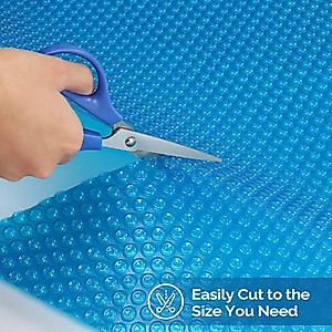 VINGLI 12Mil Solar Pool Cover Rectangle Solar Blanket for Inground Pool and Above-Ground Swimming Pool, Blue (18' x 36')