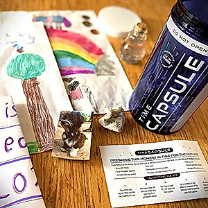 QPS Large Time Capsule to Bury for Kids - A Keepsake for Your Future Self - Airtight & Waterproof Underground Storage Container