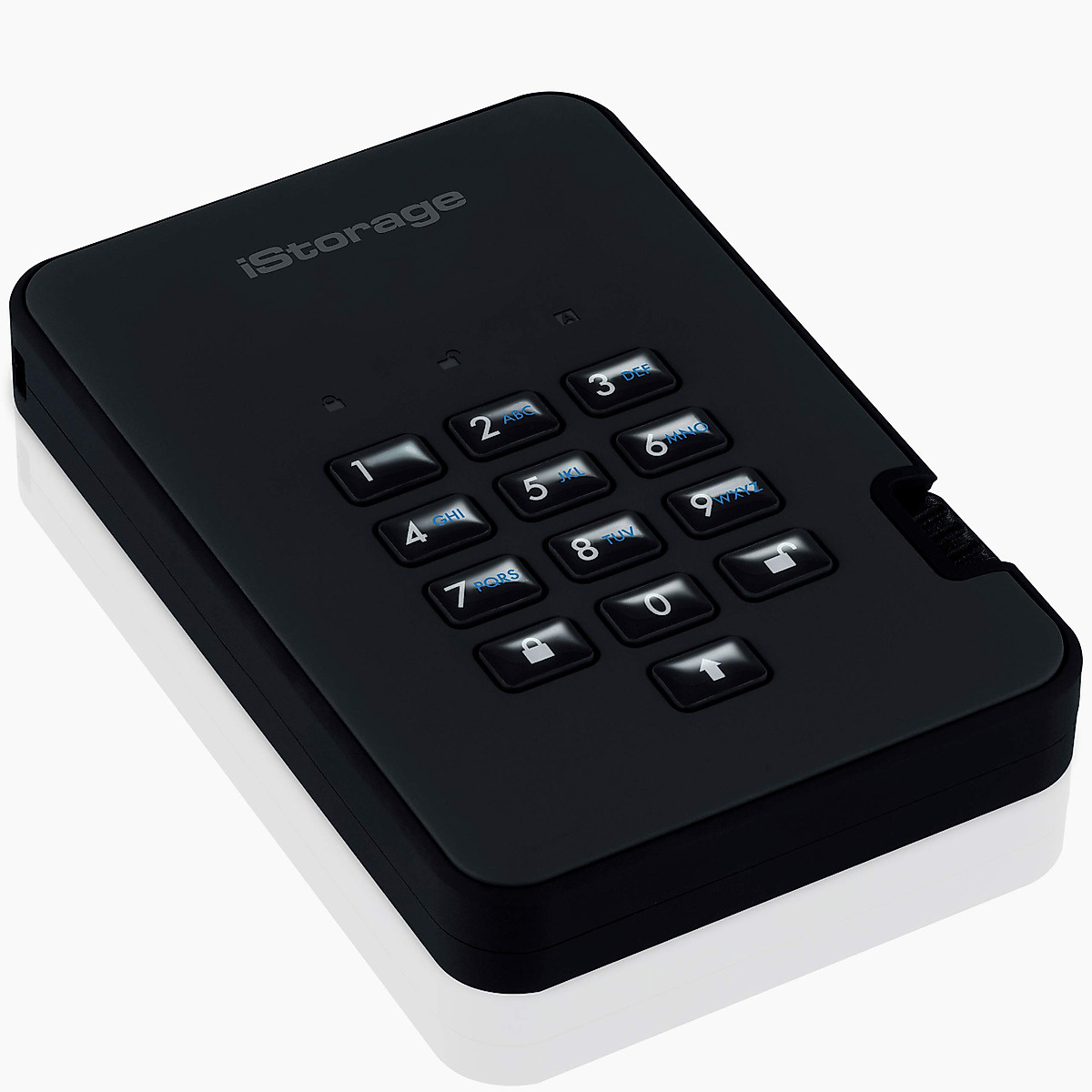 iStorage diskAshur2 SSD 128GB Black | Secure portable solid state drive | Password protected | Dust & water resistant | Hardware Encryption