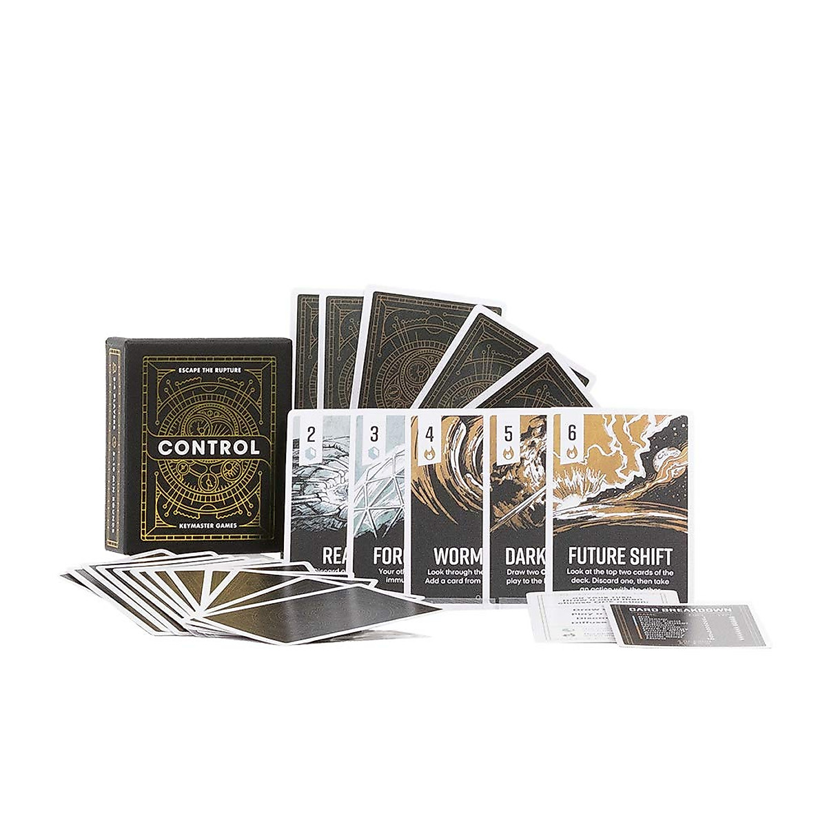 Keymaster Games Control 2nd Edition: Quick, Travel Sized 2 Player Card Game About Time Travel