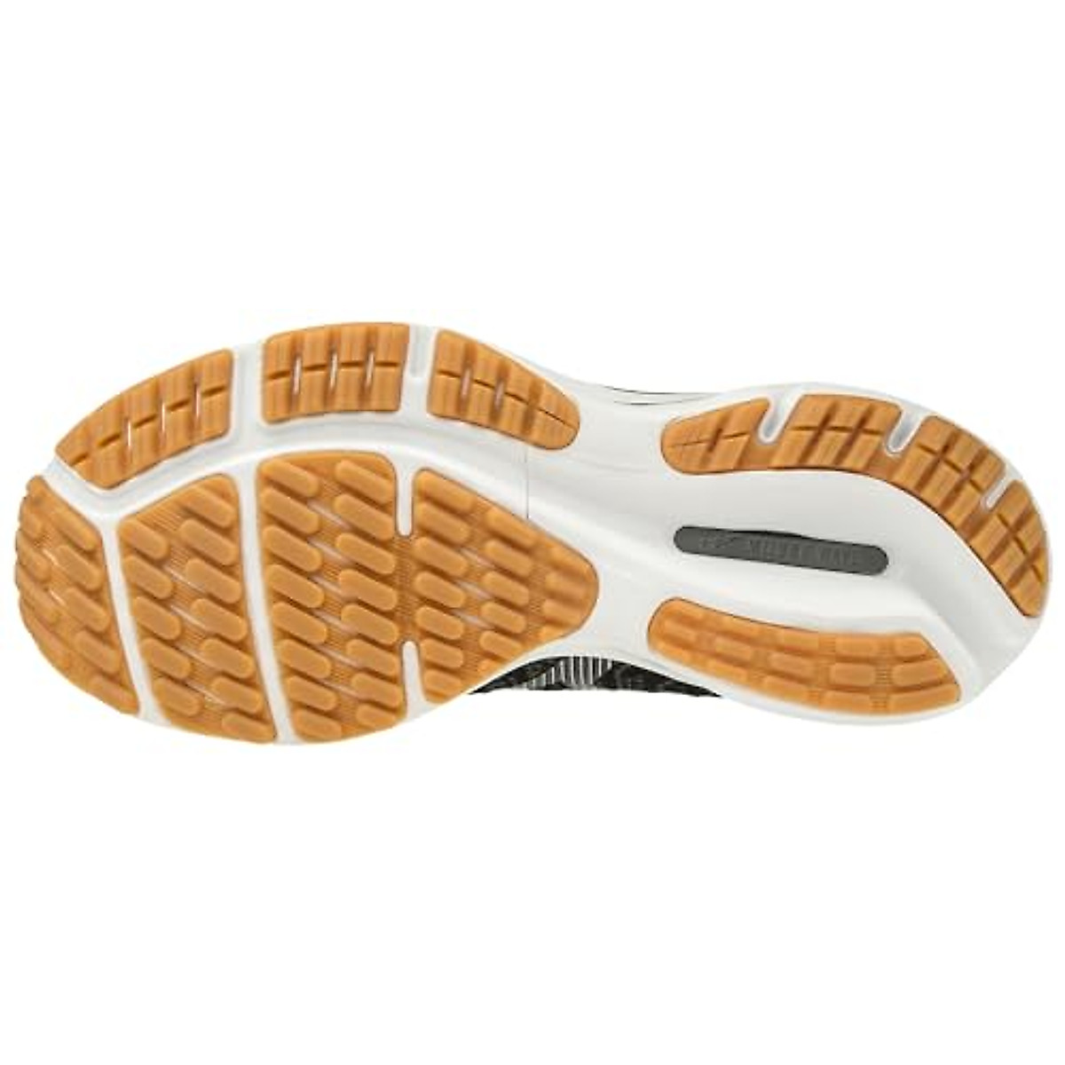 Mizuno Women's Wave Rider 24 WAVEKNIT Running Shoe, Black-Dark Shadow, 7 D US