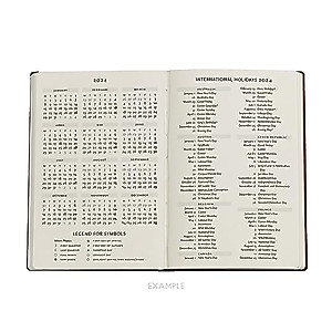 Paperblanks Van Gogh Iris 12 Month 2024 Diary, Verso - Mini (140 x 95), English (International Holidays)
