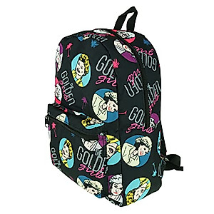 KBNL Golden Girls Sitcom Series All Over Print Sublimated Backpack - 64969, Black