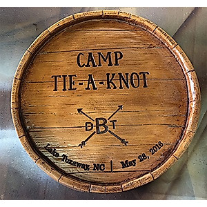 Lazy Susan Wine Barrel Personalized