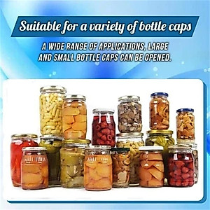 2023 New Jar Opener for Weak Hands, Adjustable Stainless Steel Can Opener, Jar Gripper Tight Lid Opener, Kitchen Gadgets, Easy Jar Opener for the Elderly and Children (A1-1PCS-Standard Model)