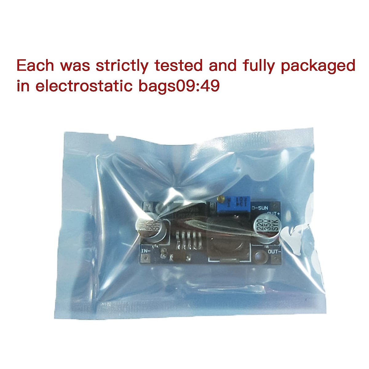 10Gtek# Buck Converter Step Down Module LM2596 DC to DC Voltage Regulator, 3.0~40V to 1.5~35V Power Supply Module, Pack of 2