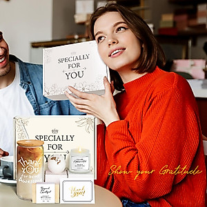 Thank You Gifts for Women, Employee Appreciation Gifts, Appreciation Gifts for Coworkers, Thank You for Being Awesome Glass Cup, Thank You Gifts for Employees Teachers Coworkers with Thank You Cards