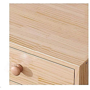 AYKDAS Bedside Table Bedroom Bedside Table, Bedside Table Bedside Table Solid Wood Double Drawer Cabinet for Bedroom Living Room Apartment, Full Assemble