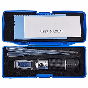 3-in-1 Antifreeze Tester in Fahrenheit Scale for Checking Freezing Point and Concentration of Ethylene Glycol or Propylene Glycol Based Automobile Antifreeze Coolant, Also for Battery Acid Condition