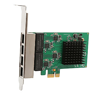 SYBA MULTIMEDIA 4 Port Gigabit Ethernet PCI-e X1 Network Interface Card (SI-PEX24042)