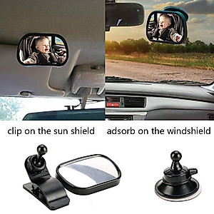 xinyijiayi Backseat Mirror Baby Mirror for Car Rear View Mirror Car Seat Mirror for Infant Toddler Shatterproof Safety Rear View Backseat Mirror 360 Degree Rotatable